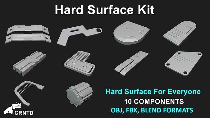 Hard Surface Kit 3d model