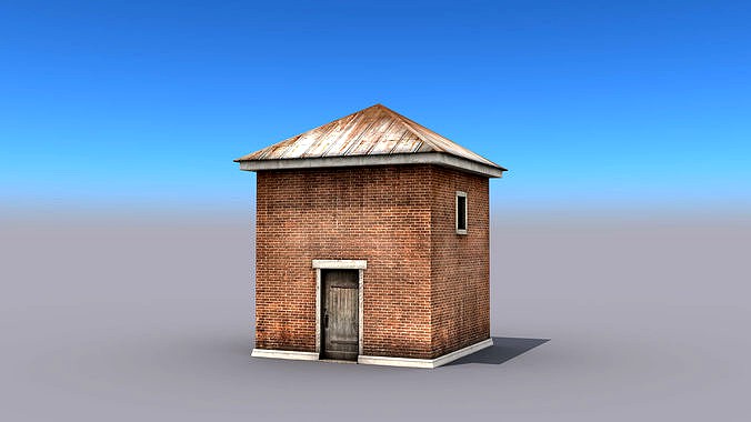 Small Industrial Building 3d model