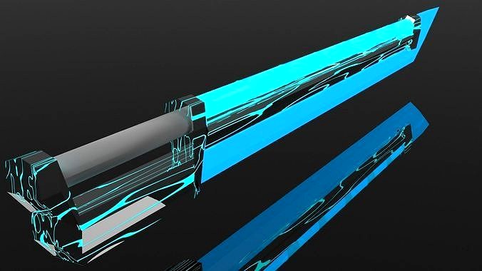 Plasma blade-Low Poly-PBR 3d model