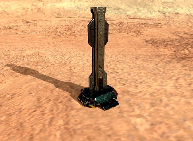 Sci-fi Pillar 3d model