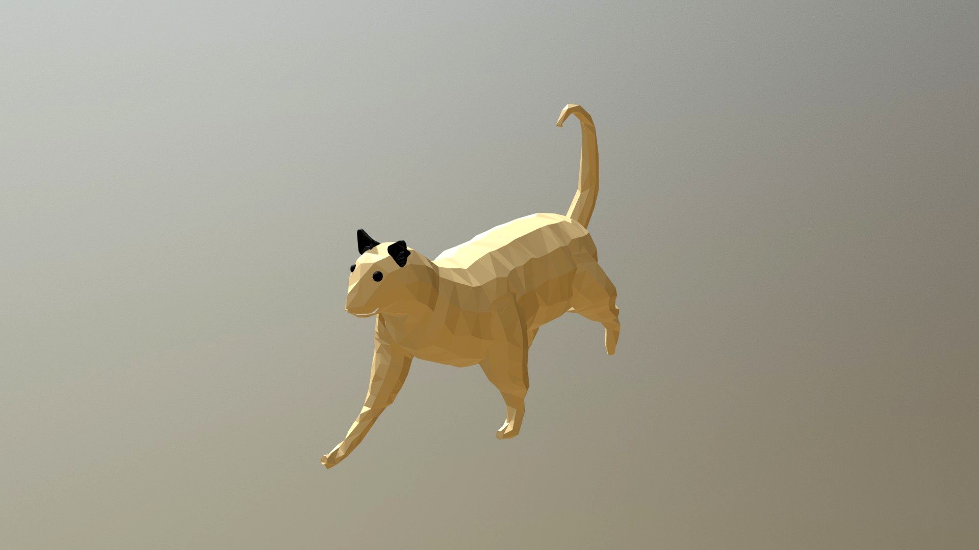 Low Poly Cat 3d model