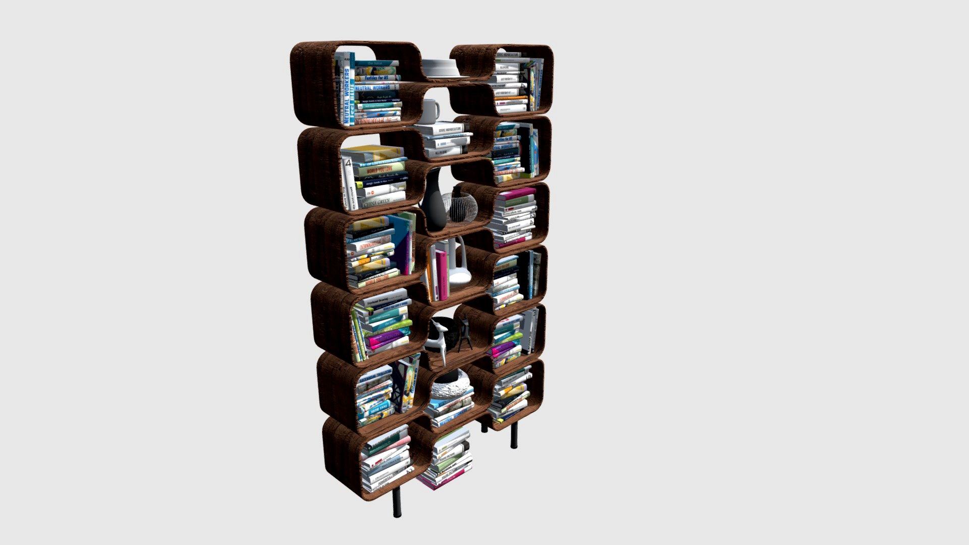 bookshelf 3d model