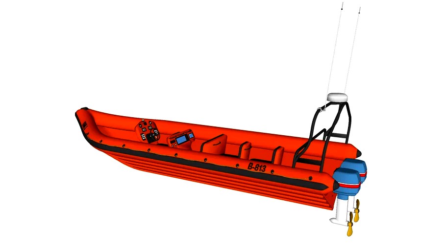 85 Class Inshore Lifeboat 3d model
