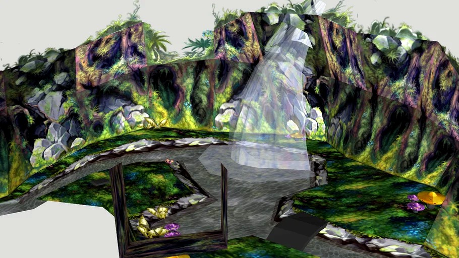 rayman 2 - woods of light - hd 3d model