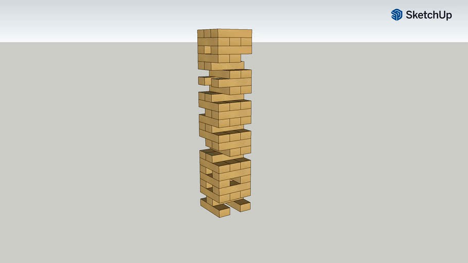 Jenga Blocks set 3d model