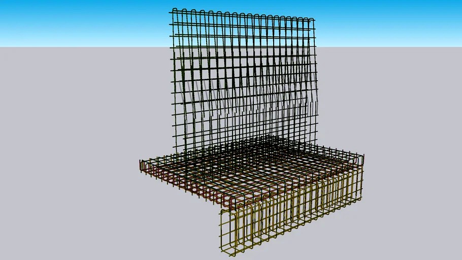 Reinforced Retaining Wall 3d model