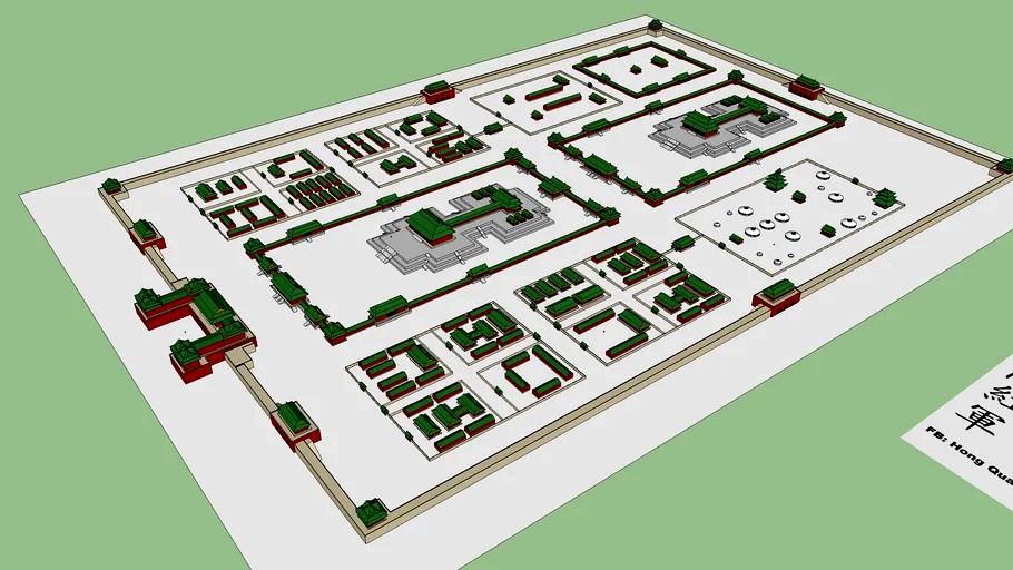 Khanbaliq Imperial palace of Mongol-Yuan empire (元大都皇宫) - 13th century ...