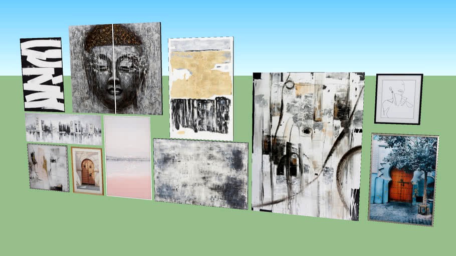 Structube wall art 3d model