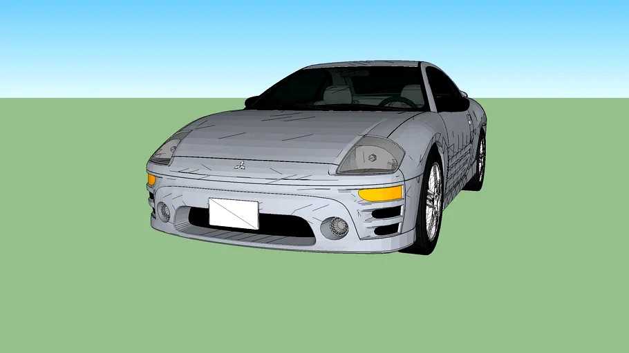 2001 Mitsubishi Eclipse (sports car) 3d model
