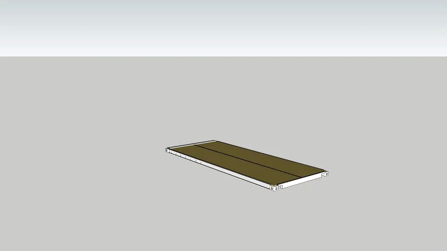 20' ISO Container Floor 3d model