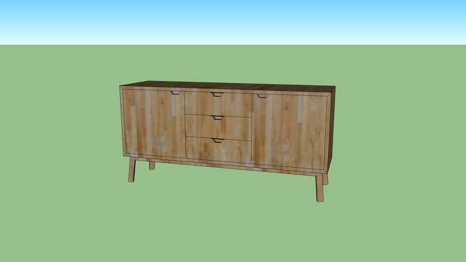 Structube Kabbann sideboard buffet 3d model