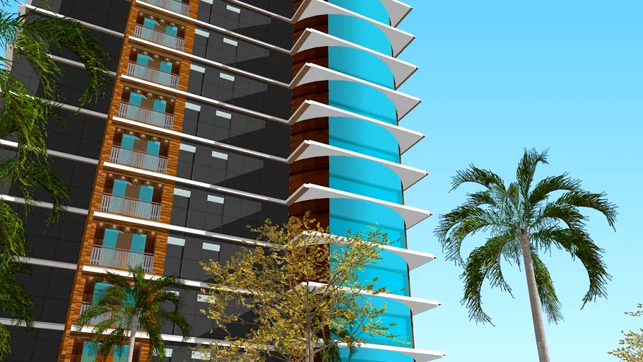 Prédio Moderno - Modelo 3D.