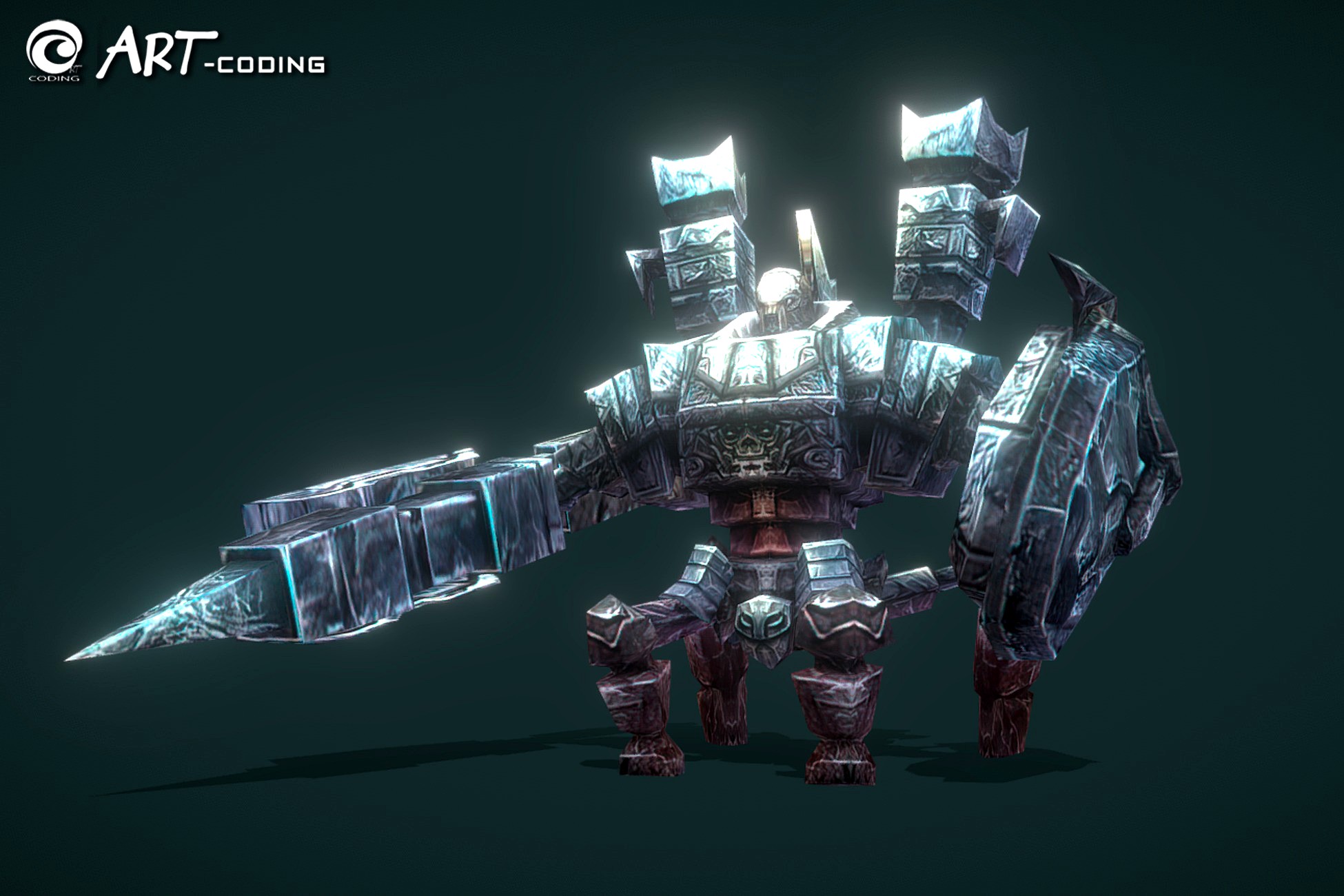 Protector Golem [Fantasy] 3d model