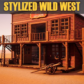 Stylized Wild West Pack 3d model