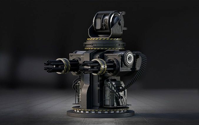 Automatic Turret 3d model