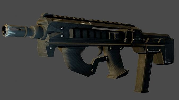 LowPoly SubMachine-Gun 3d model