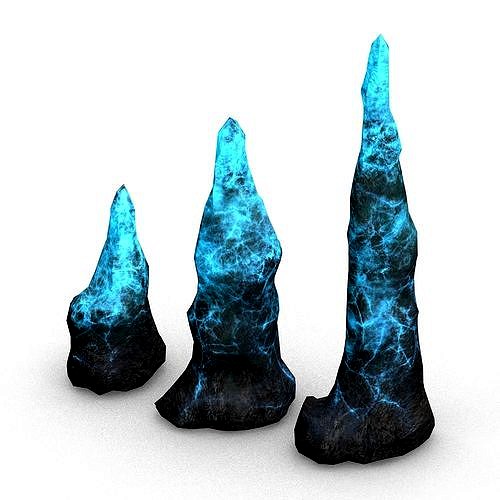 Stalagmite Set - Energy 3d model