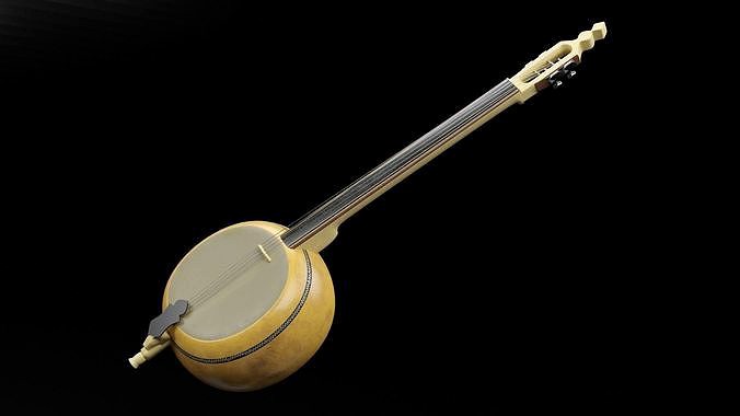 Kabak Kemane - Kamancha Instrument 3d model