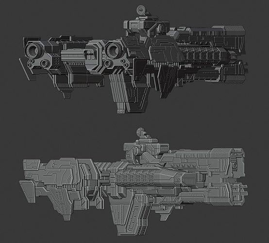 UNSC Paris Class Frigate 3d model