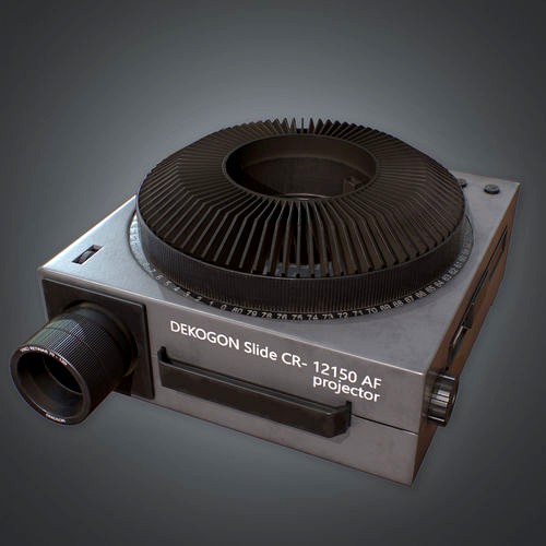 80s - Slide Projector 3d model