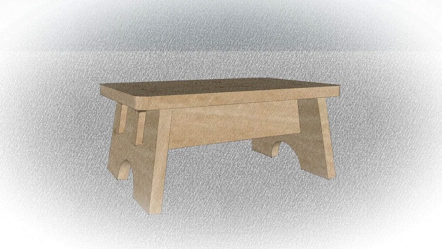 Portable Writing Desk 3d model