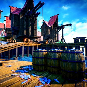 Modular Medieval Docks - Medieval Town - Medieval Docks [Interiors ...