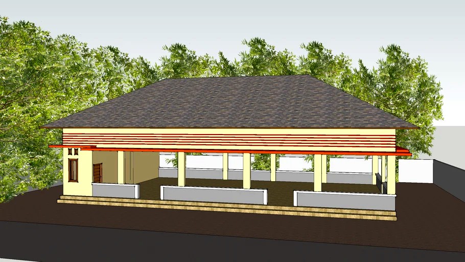 Aula Terbuka 3d model