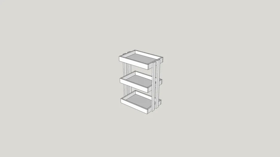 Tool trolley 3d model