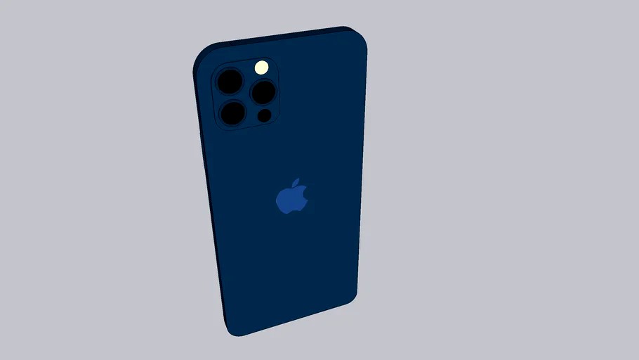 Apple iPhone 12 Pro Max Ocean Blue 3d model