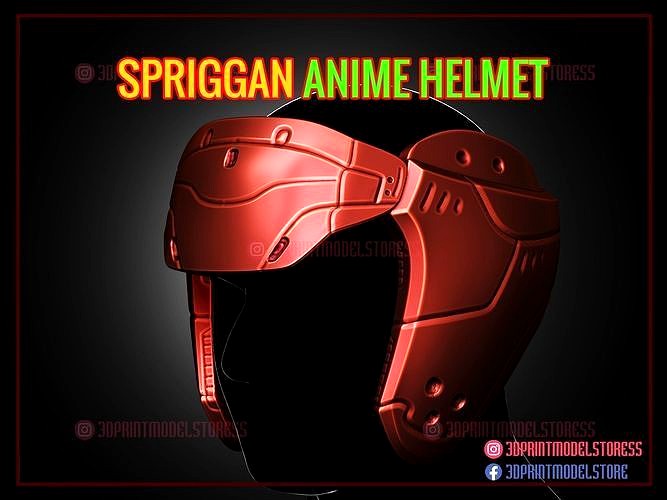 Spriggan Anime Cosplay Helmet - Spriggan Neflix Anime | 3D model