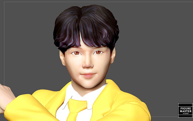 BTS SUGA K POP KOREAN IDOL BIG HIT K-POP BOY GROUP | 3D model
