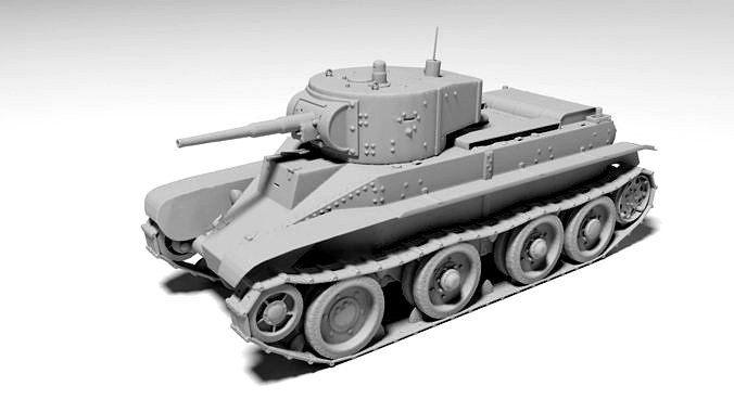 Tank BT-5 for 3D Print | 3D model