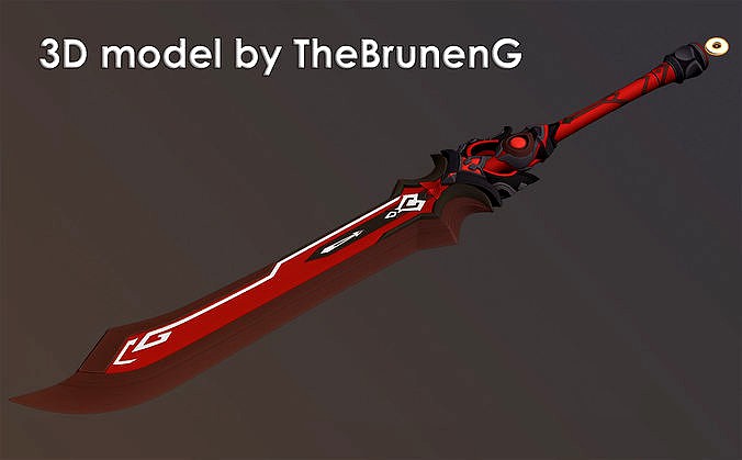 Genshin Impact blackcliff slasher sword | 3D model