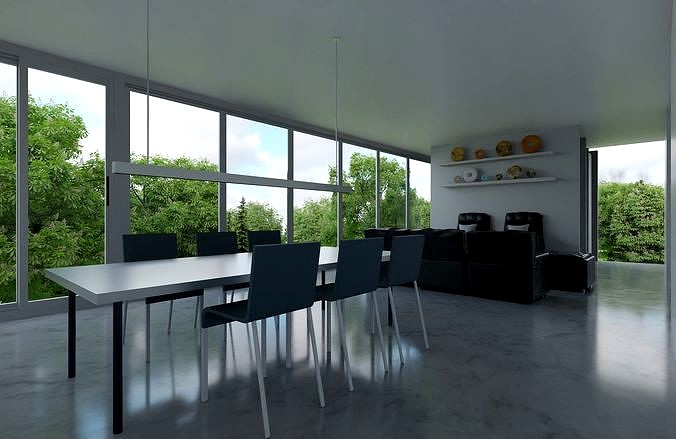 Realistic Interior Model 3d