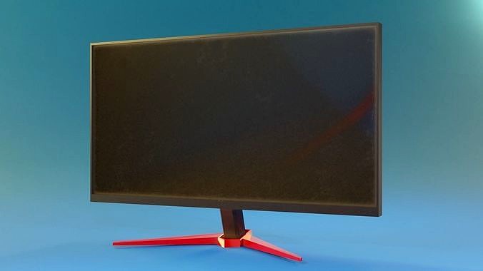 LOW POLY LED Monitor 3D model