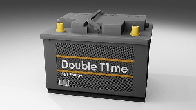 FREE LOW POLY Car Battery 3D model