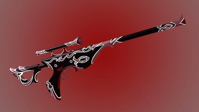 angelic Rifle from Helluva boss cosplay | 3D model
