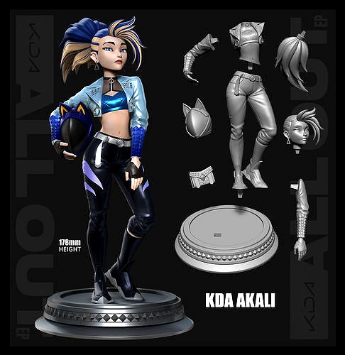 KDA All Out Akali | 3D model