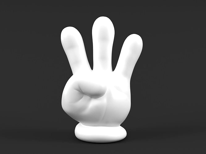 Mickey Hand Three | 3D model