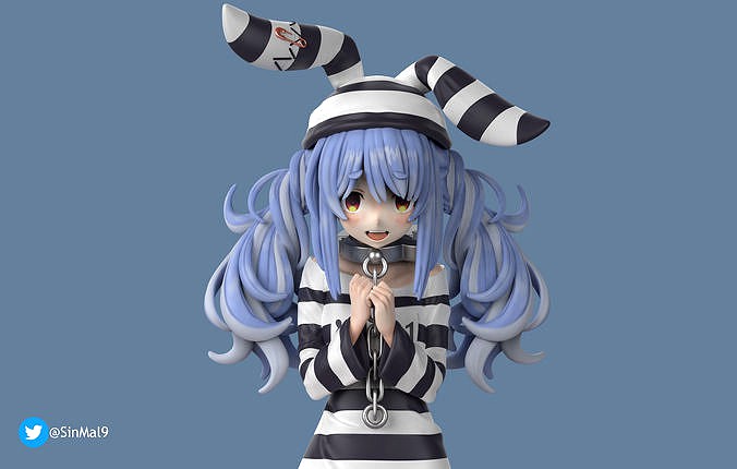 Hololive Usada Pekora jail version | 3D model