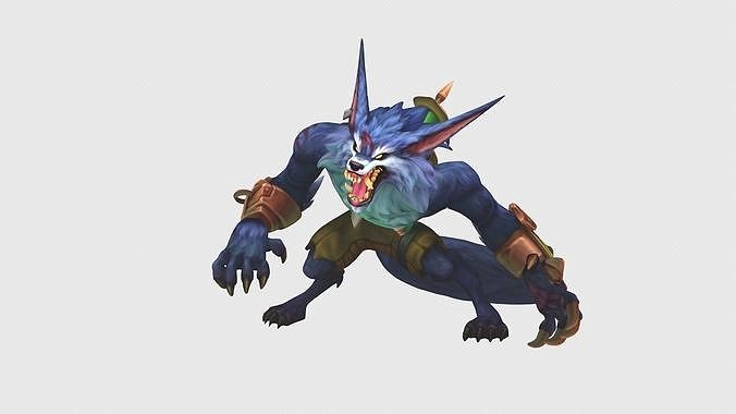 WARWICK STATUE LEAGUE OF LEGENDS GAME CHARACTER | 3D model