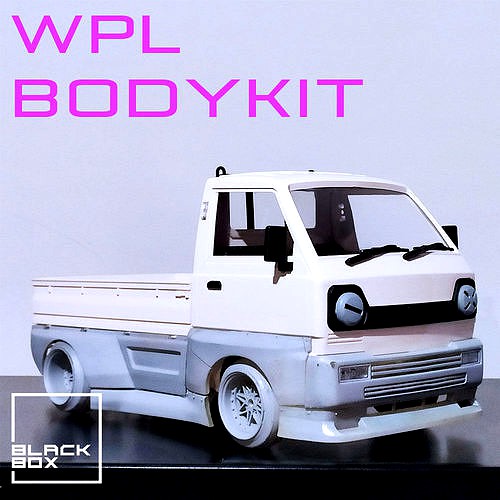 WPL D12 Widebody kit Complete and WING | 3D model