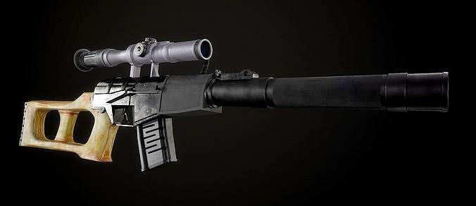 VSS Vintorez with 4k Textures 3d model