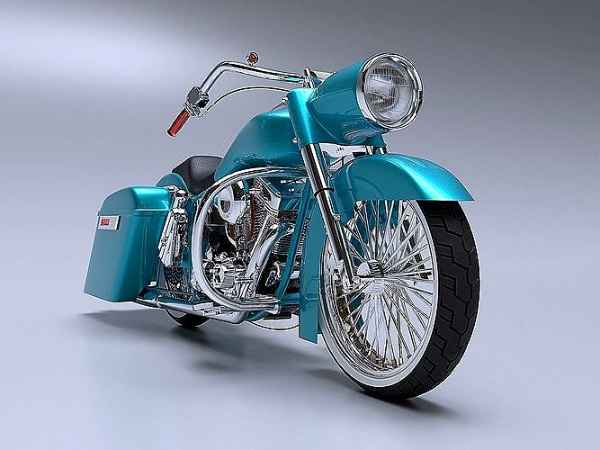 Harley Davidson Bagger v2 3d model