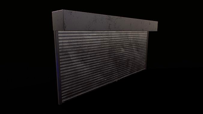 Roller Shutter Animated 3d model