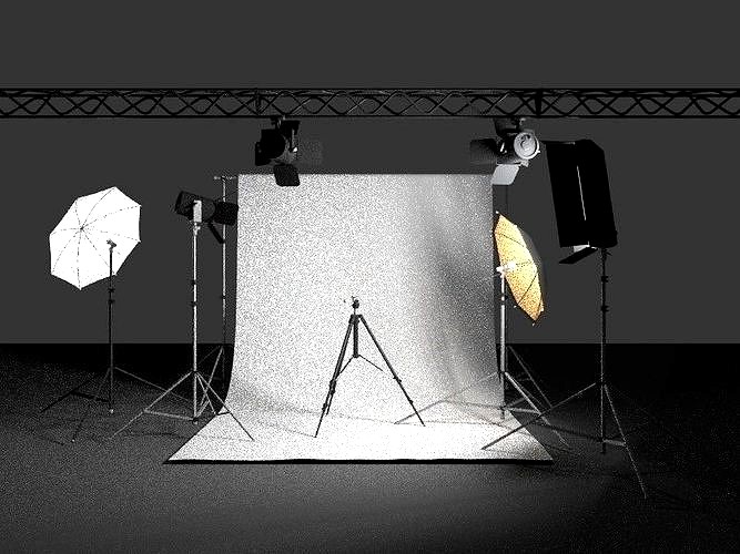 Photo Studio Objects 3d model