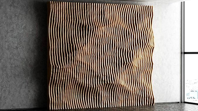 Parametric wall Ocean 3d model