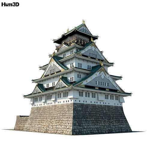 Osaka Castle 3d model