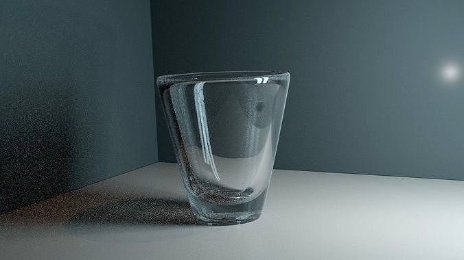 Glass realistic design 3d model