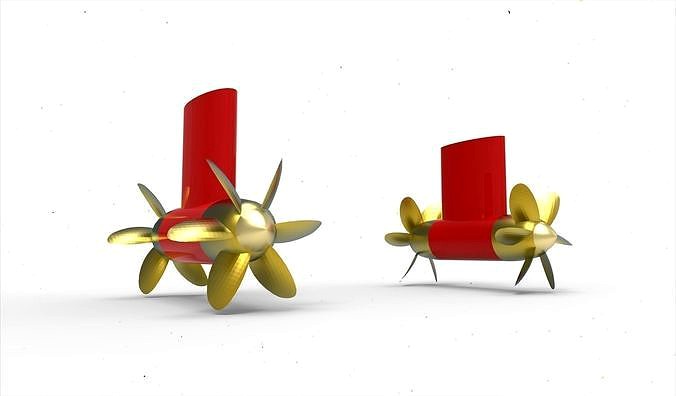 Flexibel azimuth thruster 3d model